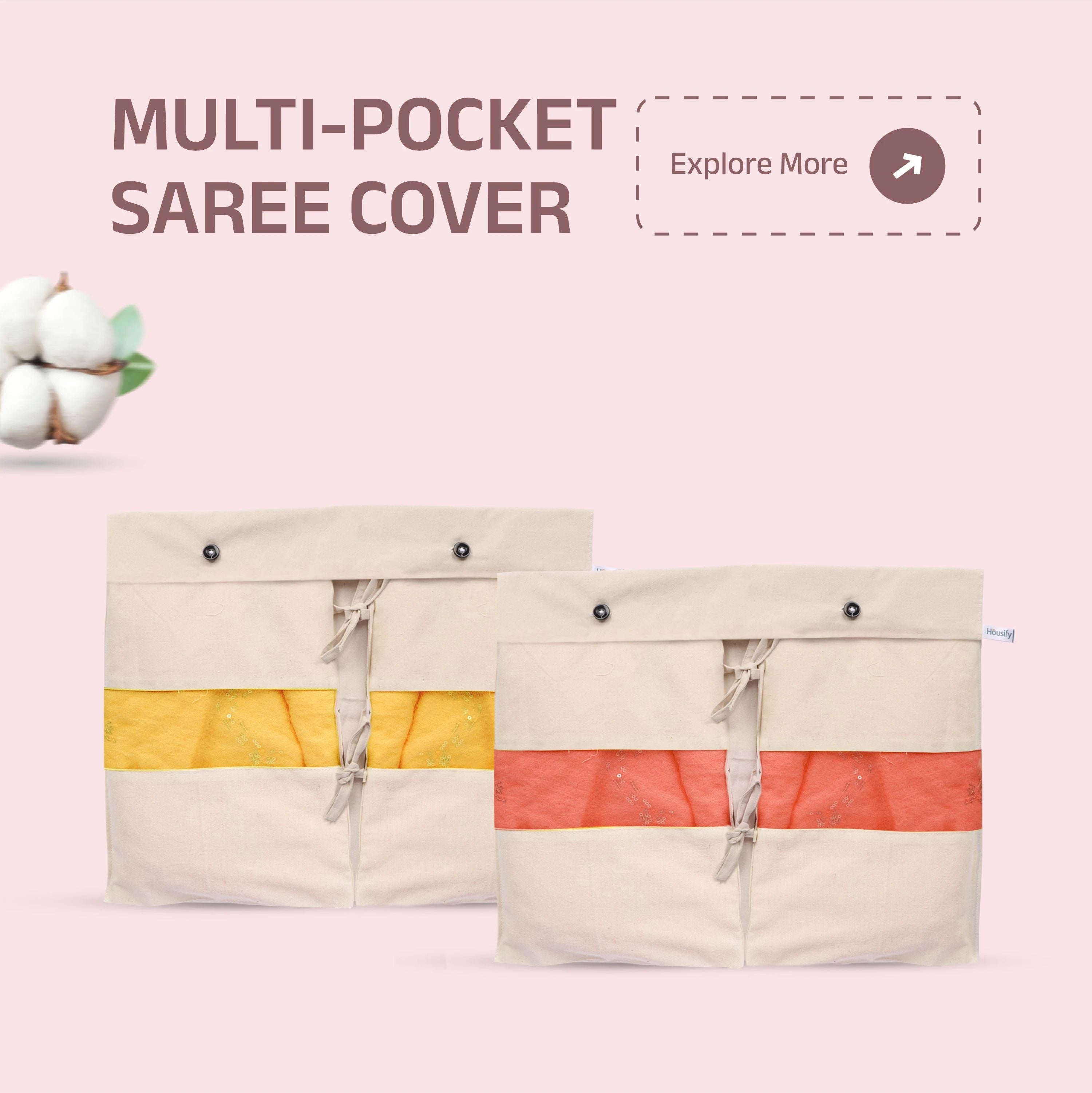 Multi-Pocket Saree Cover – HousifyIndia
